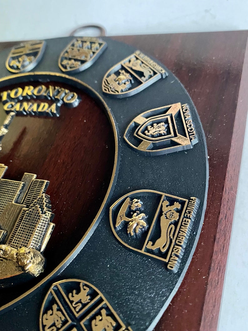 Vintage Canadian Provinces Coat of Arms Plaque Toronto Canada - Etsy