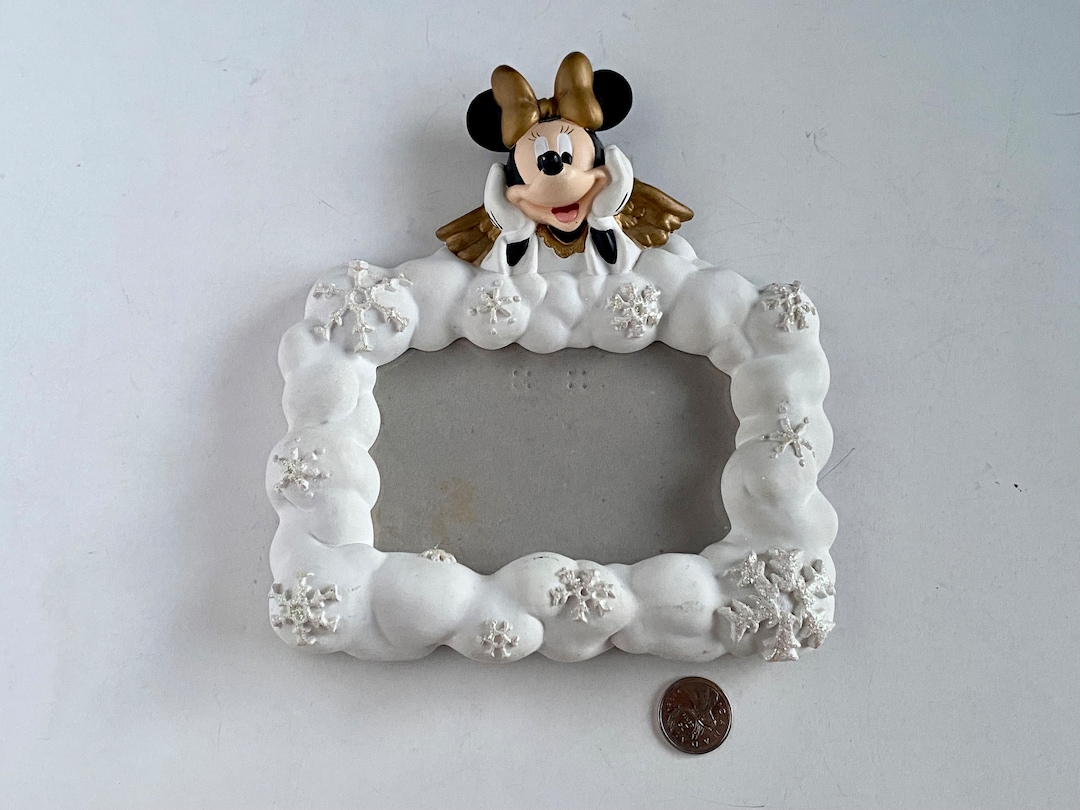 Disney Picture Frame, Disney Minnie Mouse Angel Frame, Snowflake Cloud ...