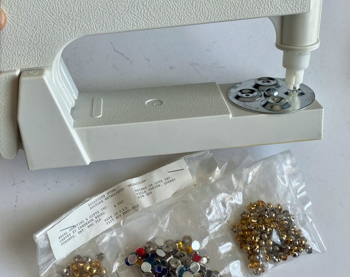 Vintage Rhinestone Stud Setter, the Bedazzler Rhinestone Kit, Vintage ...