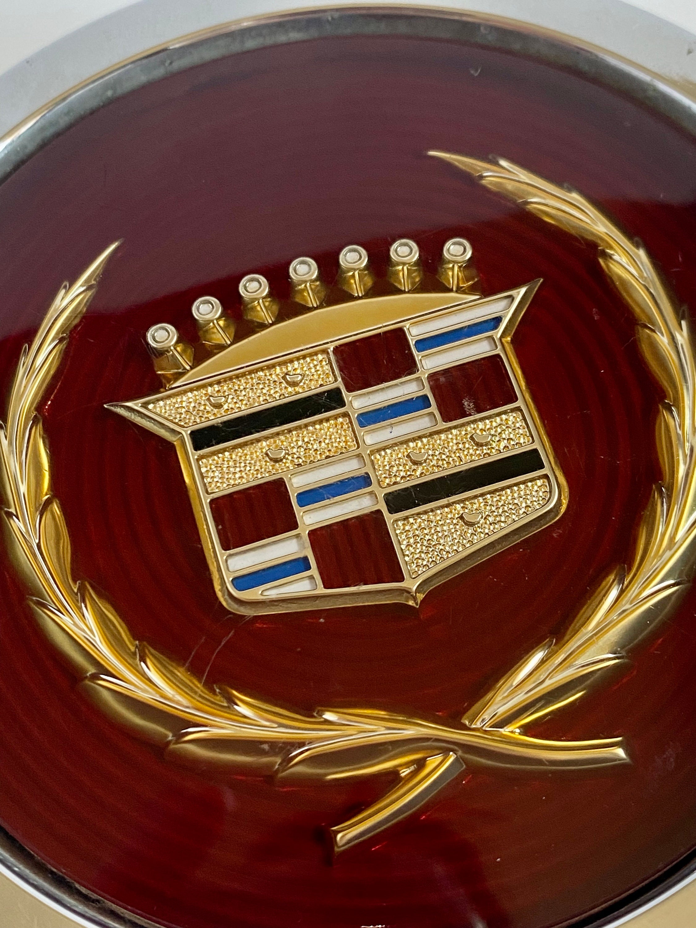 Vintage Car Emblem Embelishment, Cadillac Seville Wheel Center Cover ...