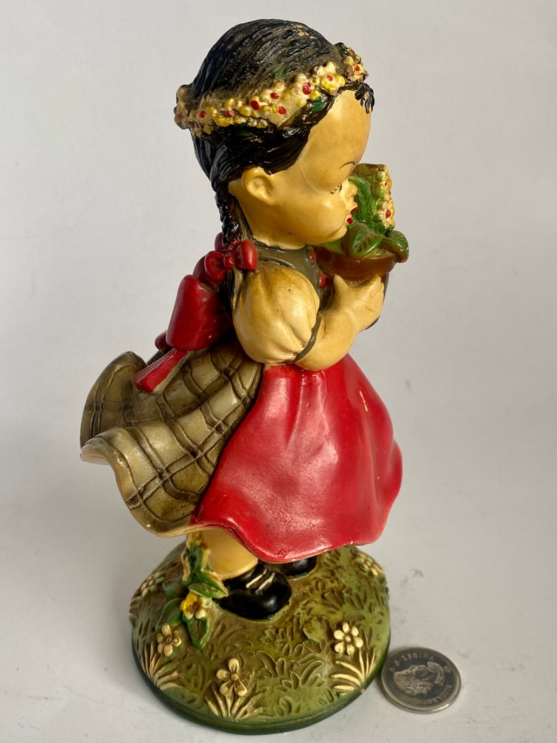 Vintage Chalkware Figurine, 1950s Chalkware Doll Sculpture, Grandmacore ...