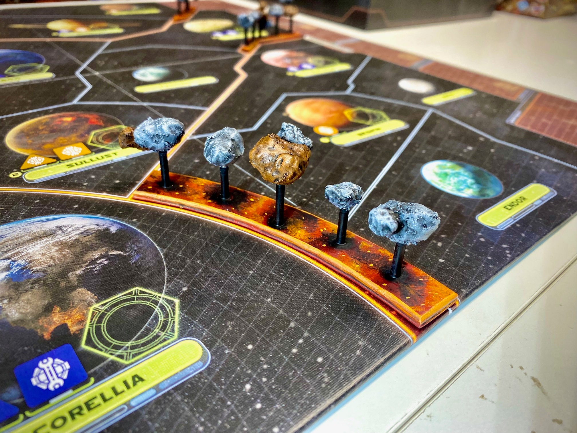 DIGITAL Asteroids With Stands Compatible With Rebellion Board Game - Etsy