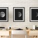 Moon Print Set, Moon Wall Art, Set of 3 Prints, Printable Posters ...