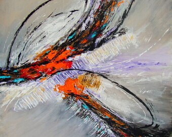 Large abstract art | Etsy