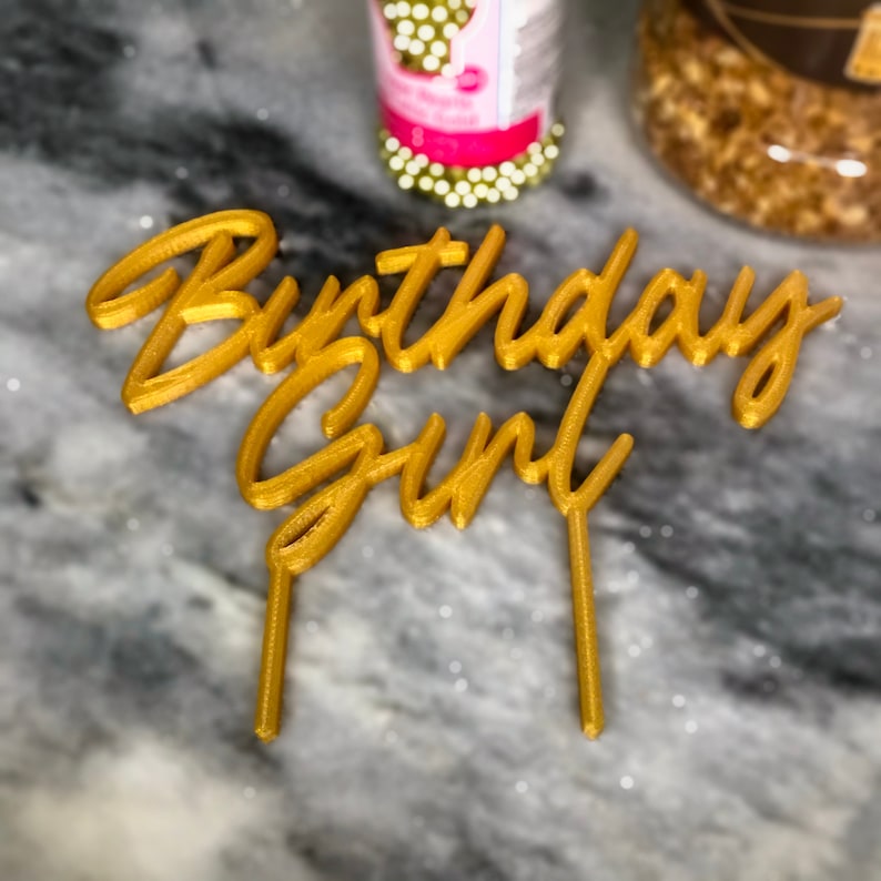 Birthday Girl Cake Topper - Etsy