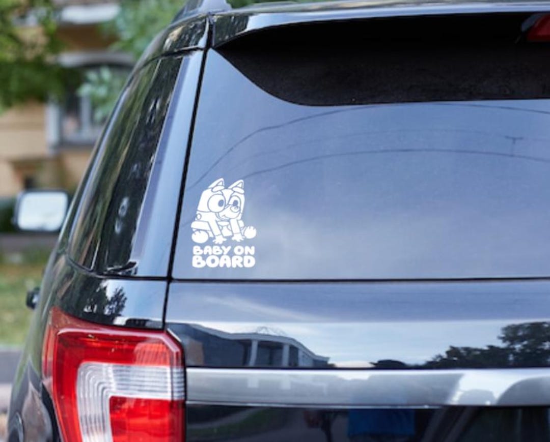 Bluey, Baby on Board, Car Decal, Multiple Colors Available - Etsy