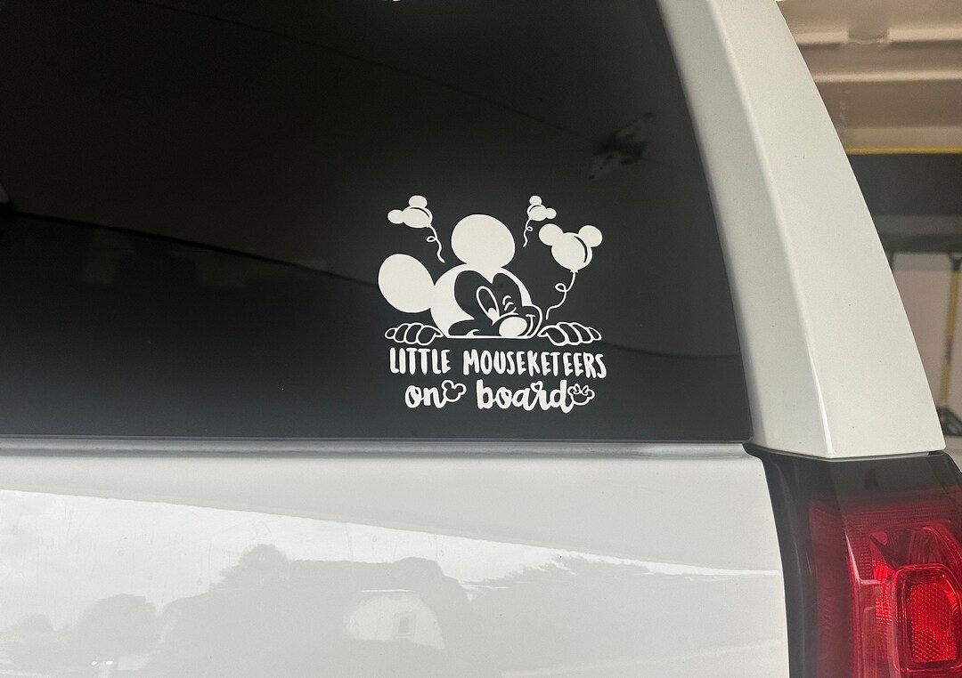 Kids on Board Decal - Disney - Mickey Mouse - Car Decal - Mouseketeers ...