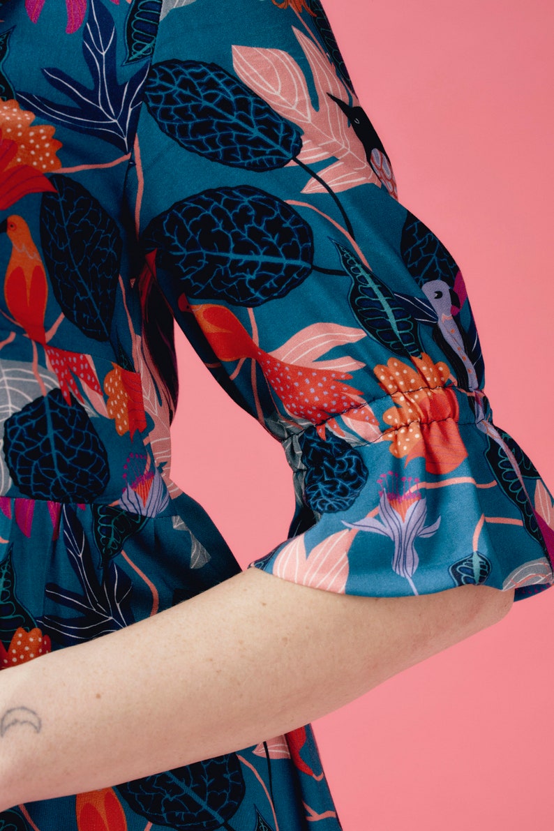 PDF Smock Dress Pattern Peter Pan Collar Bishop Frill - Etsy