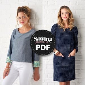 PDF Shift Top and Dress Set, the Lara Set, Dressmaking Pattern, Simply ...