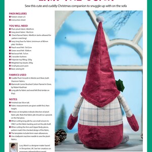 Christmas Gonk Toy Pattern, Scandinavian Gonk, Print PDF Pattern, Toy ...