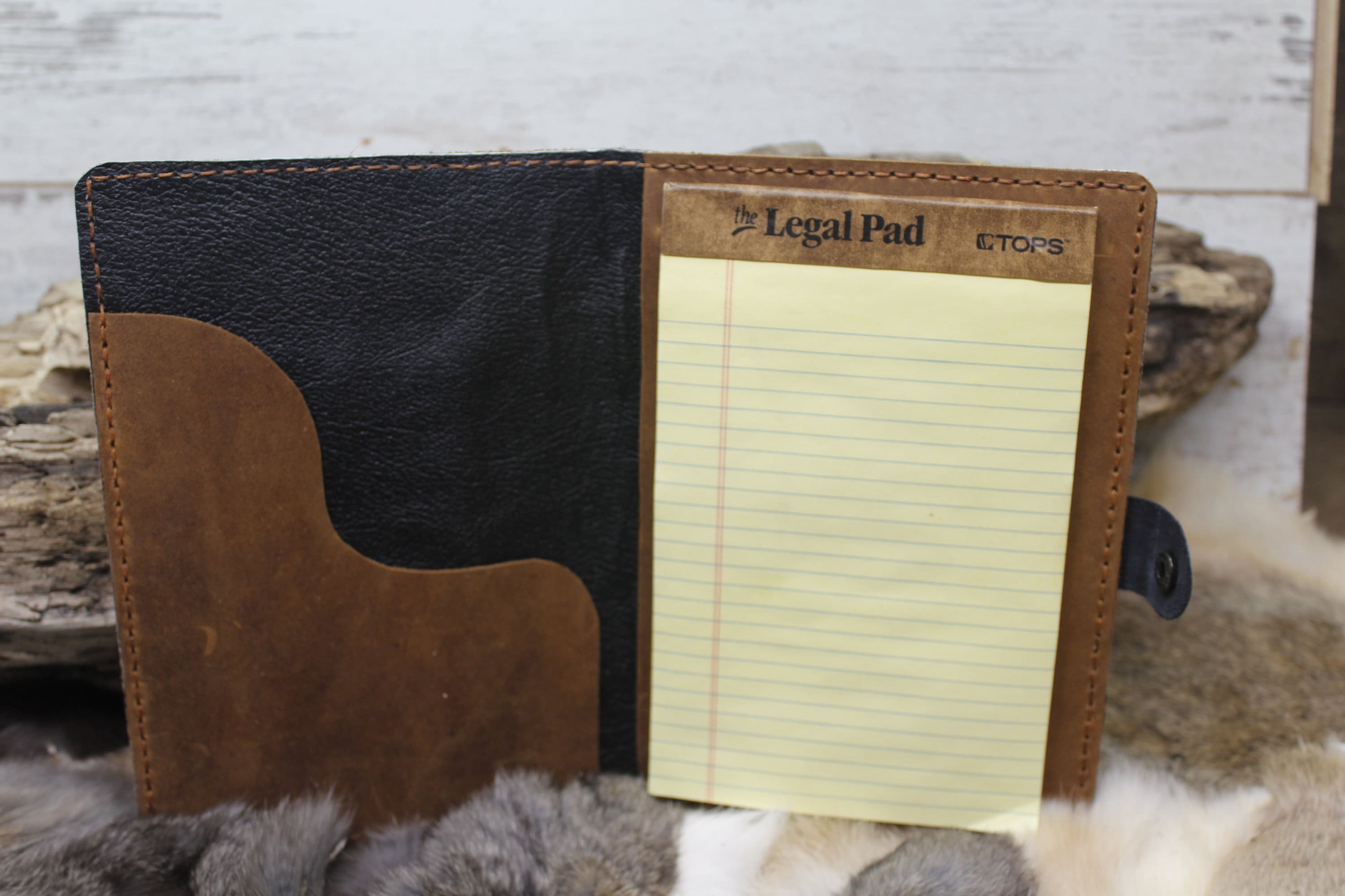 Leather Legal Pad Portfolio Mini Legal Pad - Etsy