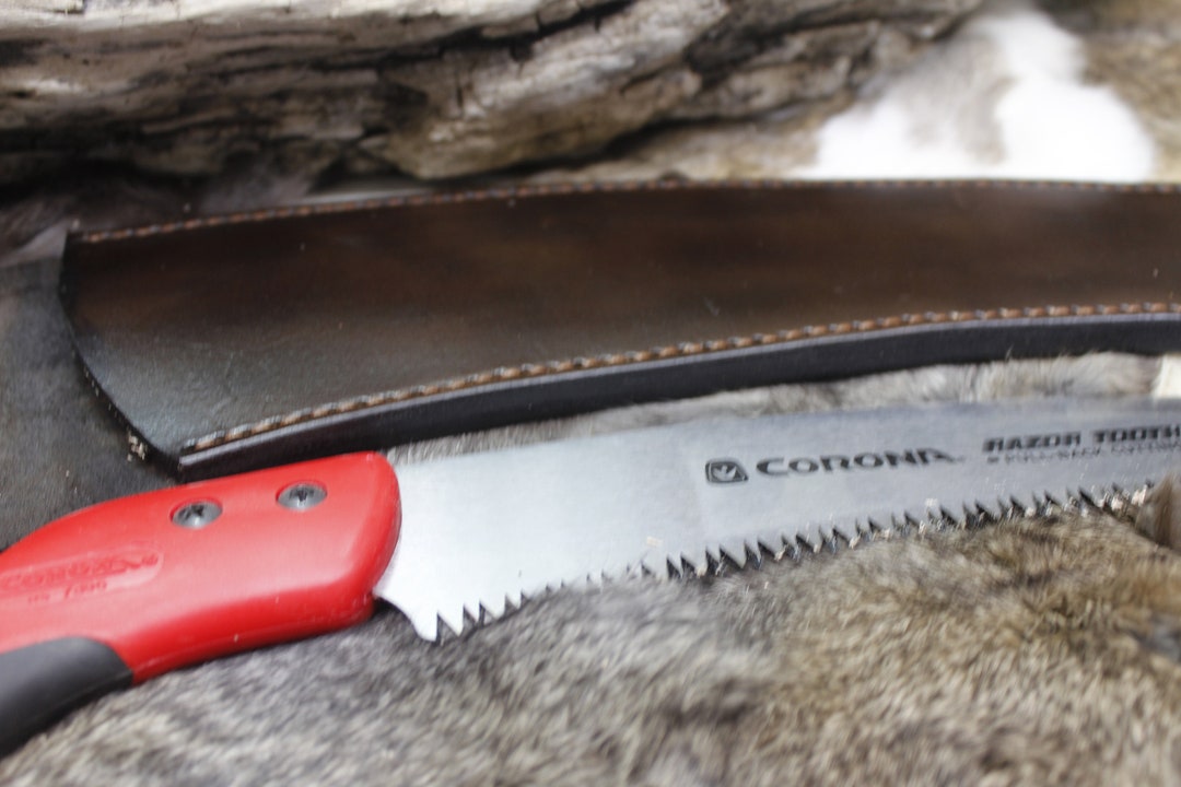 Corona Saw Sheath, Handsaw Sheath, Handmade Leather Sheath, Pruning Saw ...
