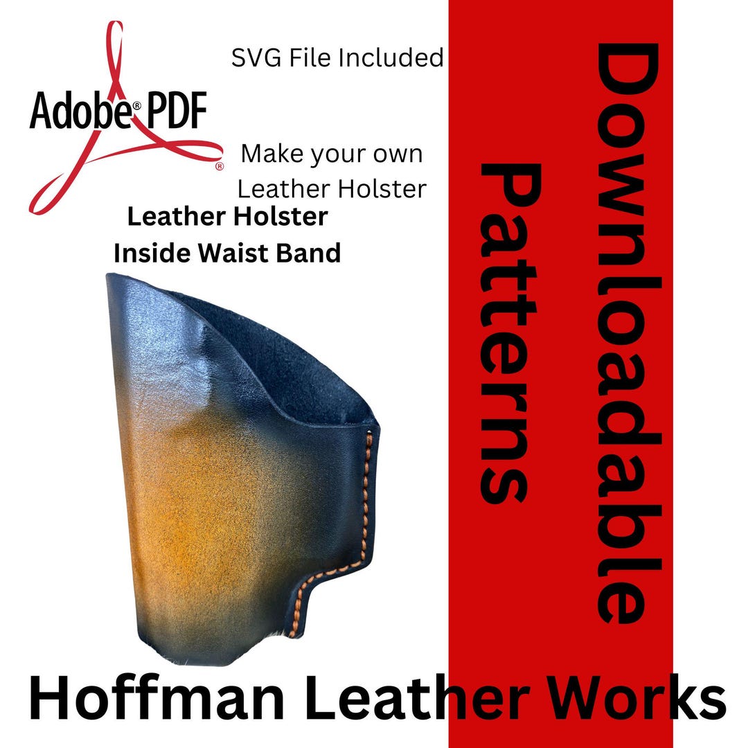 Ruger SR22 IWB Holster Leatherworking Pattern (PDF Pattern) - Etsy