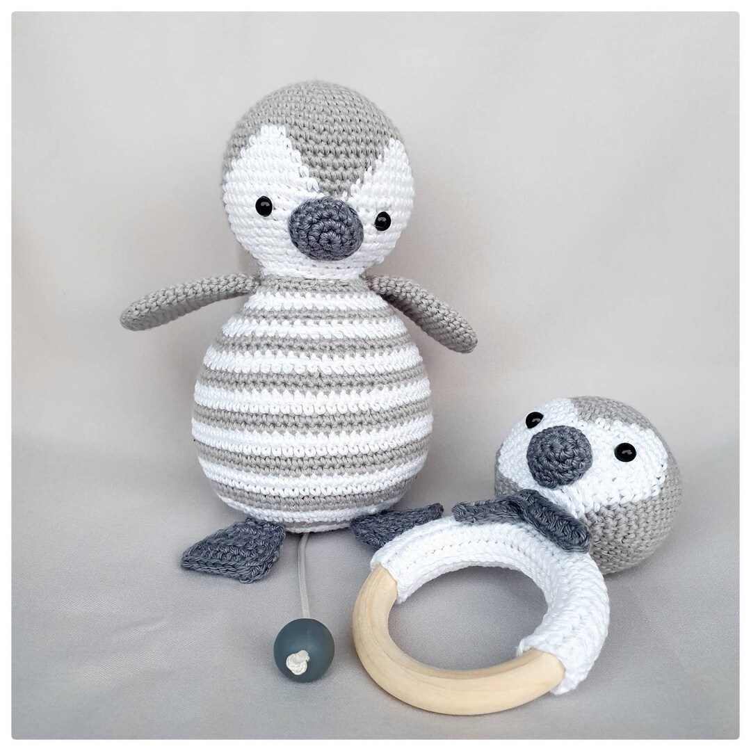 Music Box Penguin Wish Melody Amigurumi Sleep Aid Handmade - Etsy