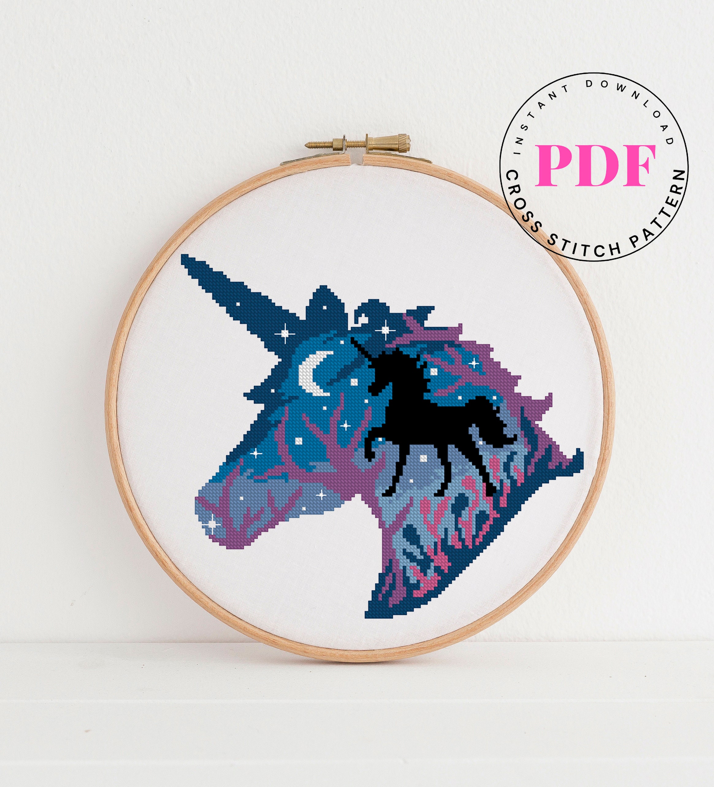 Cross stitch unicorn pattern Counted cross stitch Embroidery unicorn ...