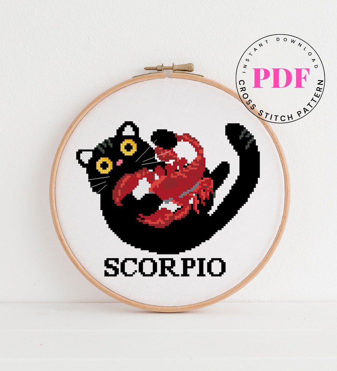 Scorpio Cross Stitch Pattern Zodiac Signs Cross Stitch Pattern ...