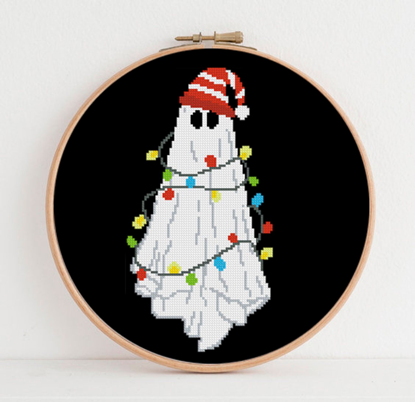 Set of 5 Christmas Ghosts Modern Cross Stitch Pattern Cute - Etsy