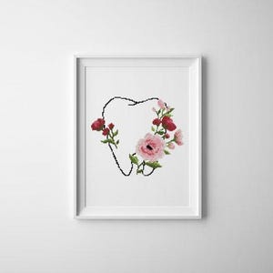 Dentist Cross Stitch Pattern Doctor Cross Stitch Flower Cross Stitch ...