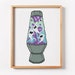 Lava Lamp Cross Stitch Pattern Ghost Cross Stitch Chart Spooky - Etsy