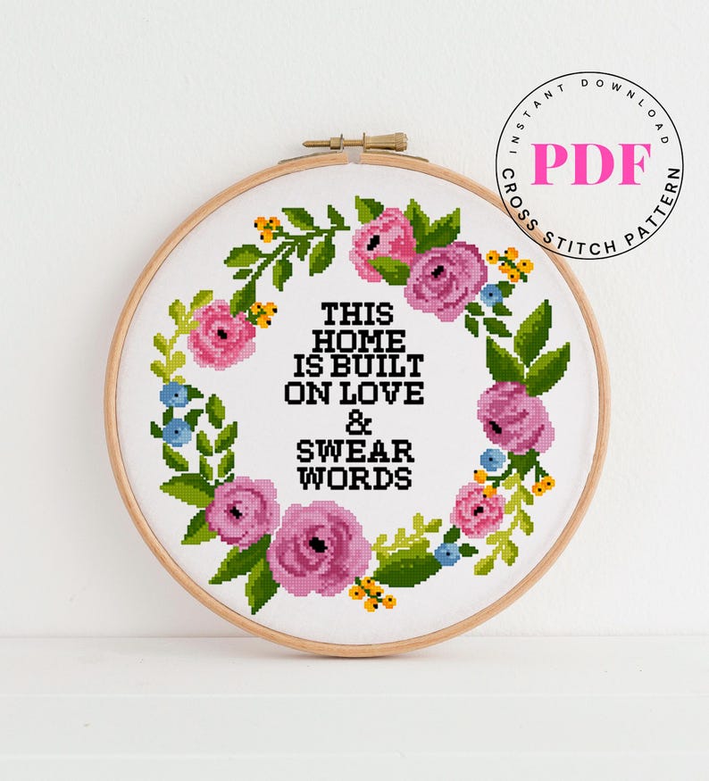 Funny Cross Stitch Pattern Digital Format - PDF - Etsy
