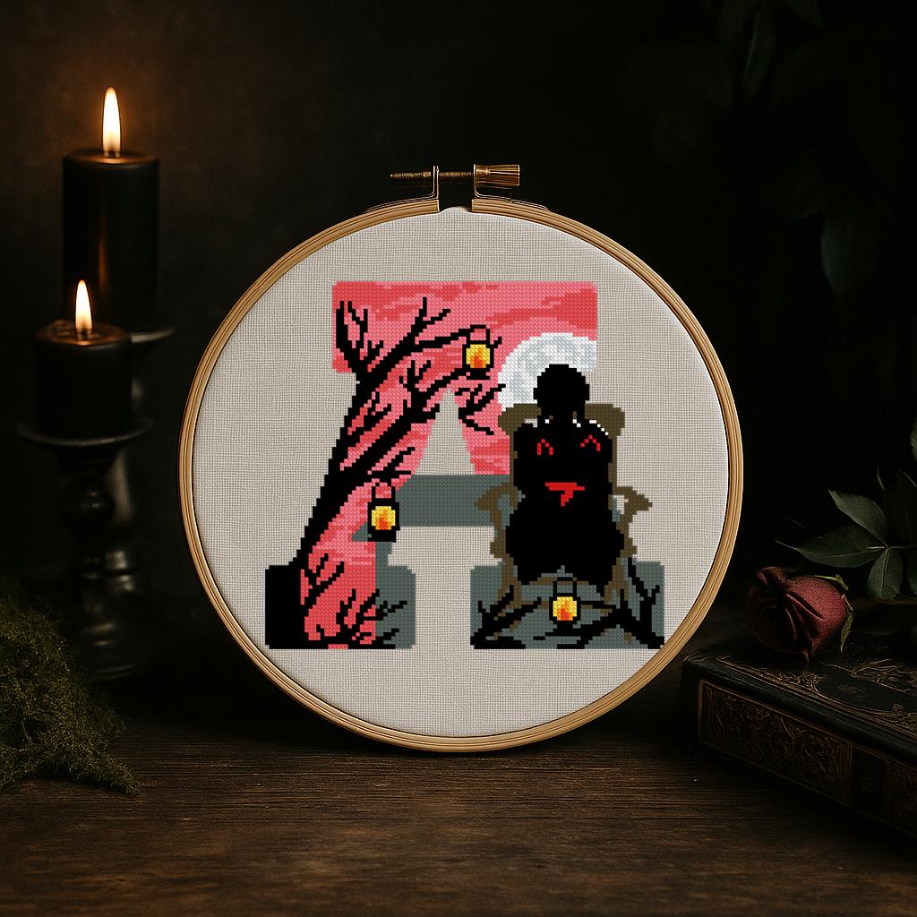 Spooky Alphabet Cross Stitch Pattern | Horror Letter PDF - Etsy