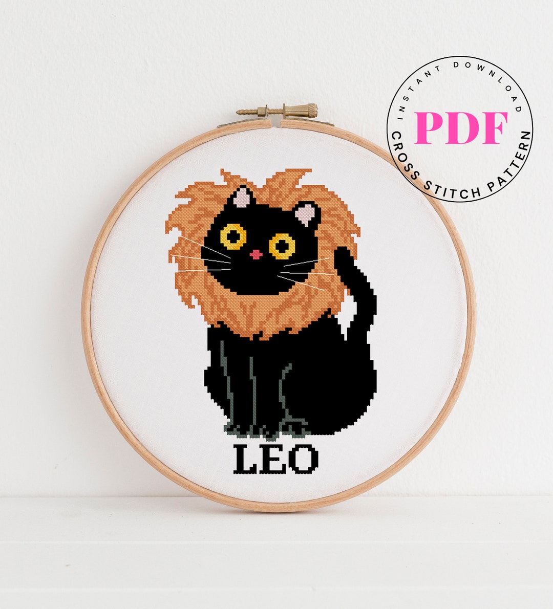 Leo Cross Stitch Pattern Zodiac Signs Cross Stitch Pattern Horoscope ...