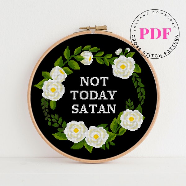 Satan Cross Stitch Pattern - Etsy