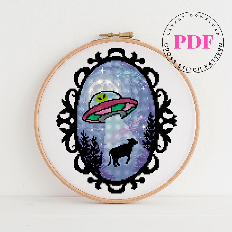 Alien Cross Stitch - Etsy
