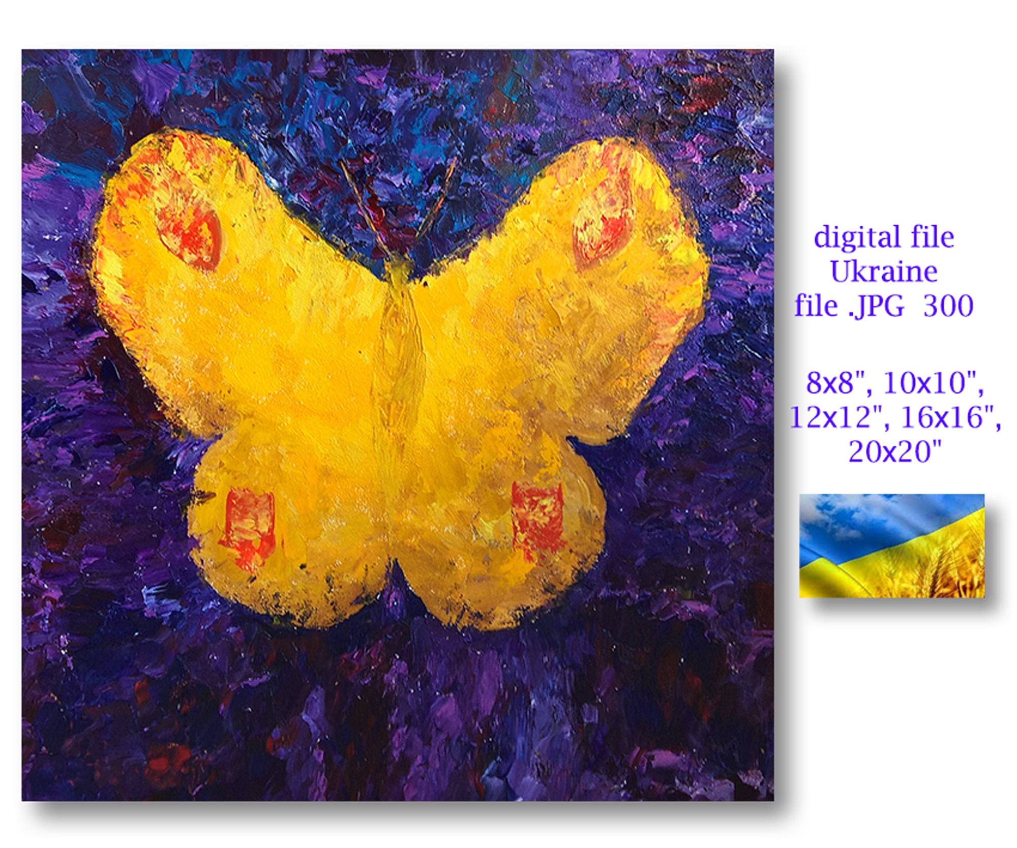 Butterflies Wall Art Ukrainian Art Ukrainian Artist Ukraine Shops ...
