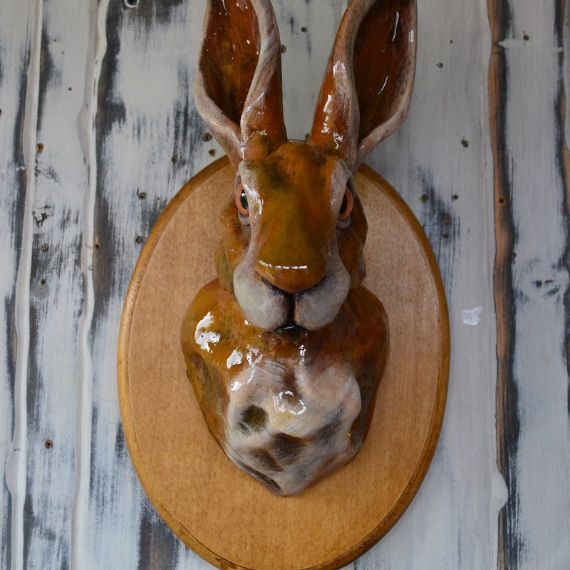 Rabbit Bust - Etsy