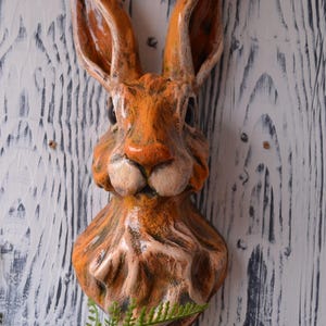 MADE TO ORDER -hare Head - Wall Sculpture - Vintage - Rabbit Head ...