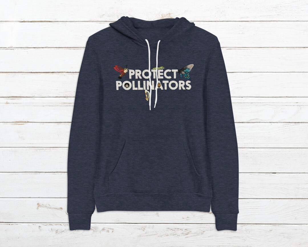 Protect Pollinators Hoodie Sweatshirt - Gardening Gift - Butterfly ...
