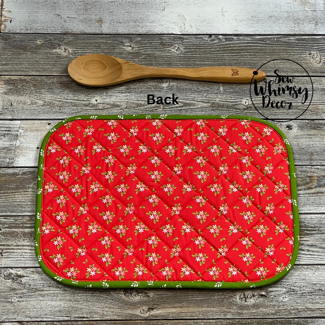 Casserole Hot Pad, Trivet, Quilted Trivet, Large Hot Pad, Quilted Hot ...