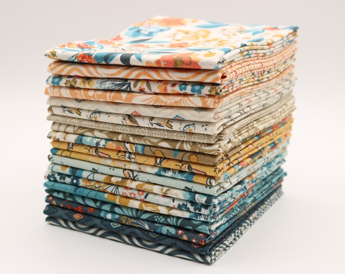 Nutmeg Fat Quarter Bundle by Basicgrey for Moda, 100% Cotton, Store Cut ...