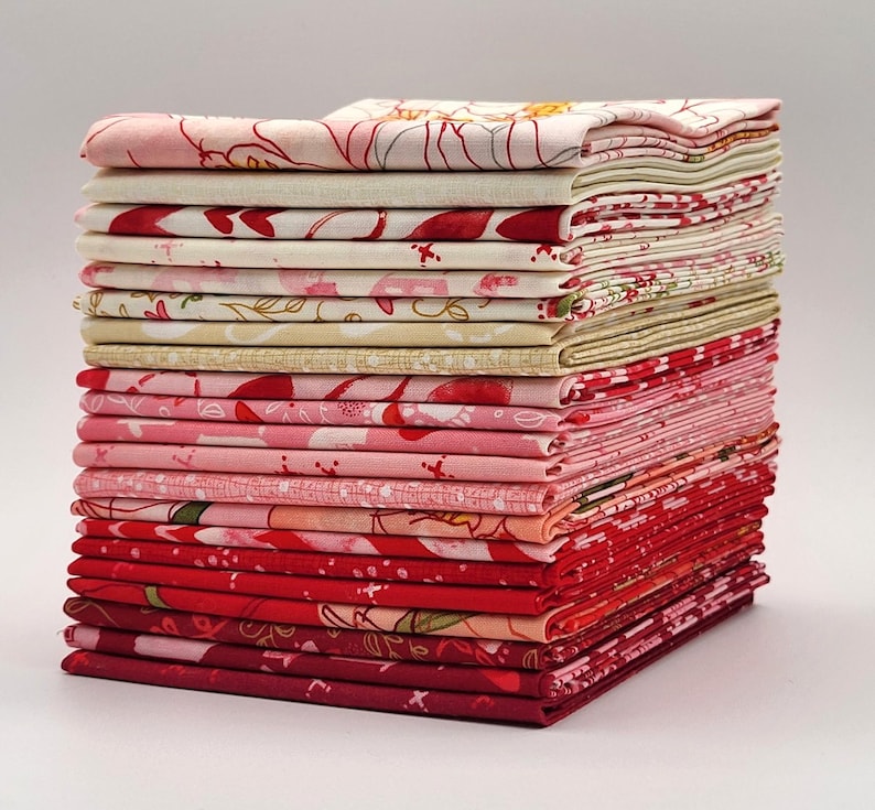 Darling Peony 21 Pc Fat Quarter Bundle by Robin Pickens for Moda, 100% ...