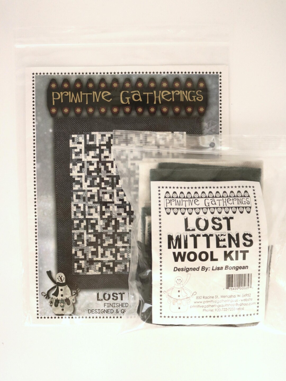 Lost Mittens Wool Kit Made by Primitive Gatherings for Moda, a Hand ...