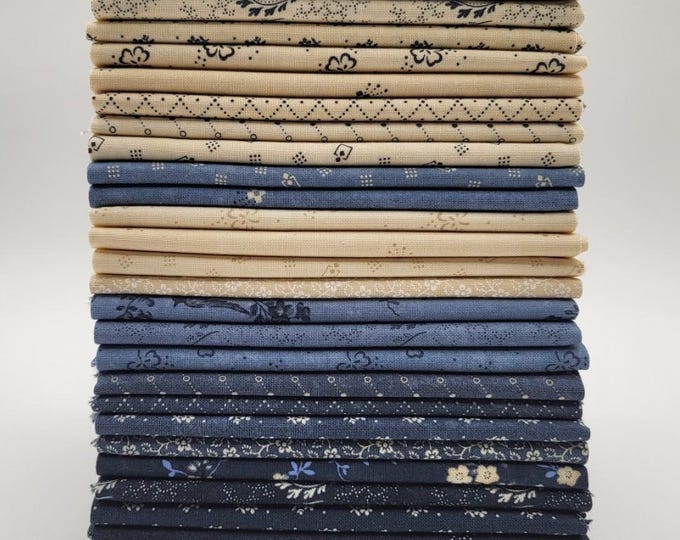 Bluebird's Nest by Kansas Troubles for Moda, Fat Quarter Bundle, 100% ...
