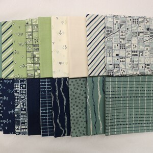 Bon Voyage Fat Quarter Bundle by Janet Clare for Moda Fabrics, 100% Cotton, Store Cut and ...