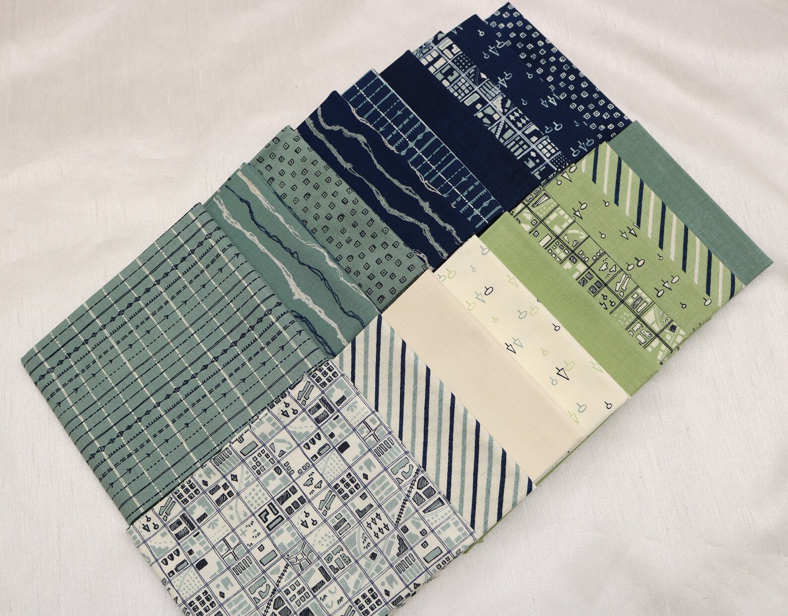 Bon Voyage Fat Quarter Bundle by Janet Clare for Moda Fabrics, 100% Cotton, Store Cut and ...
