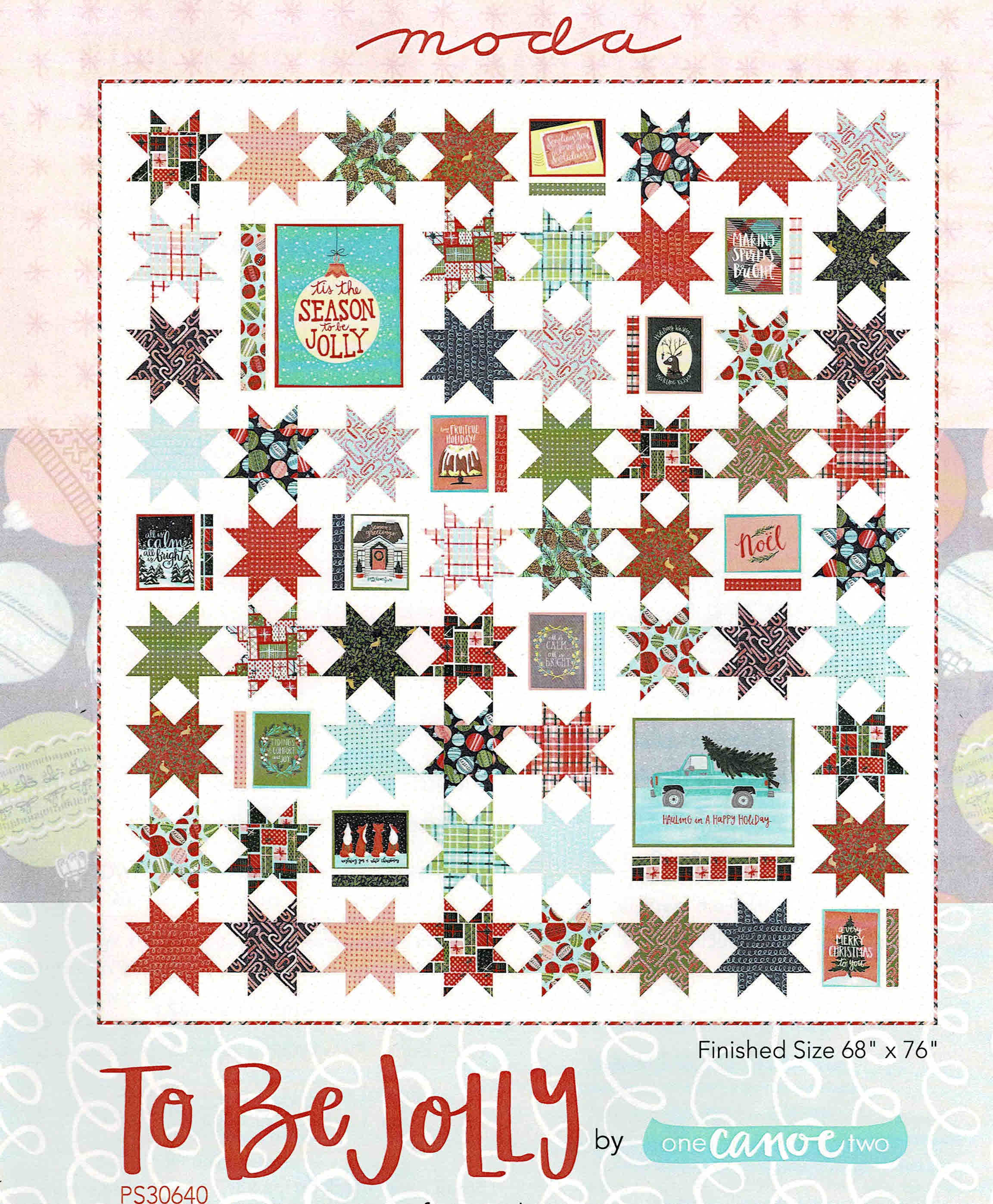 To Be Jolly Kit Made by One Canoe Two for Moda 68 X - Etsy