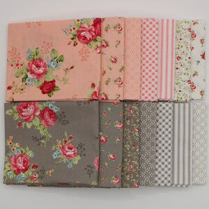 Ellie by Brenda Riddle Designs for Moda Fabrics, Fat Quarter Bundle ...
