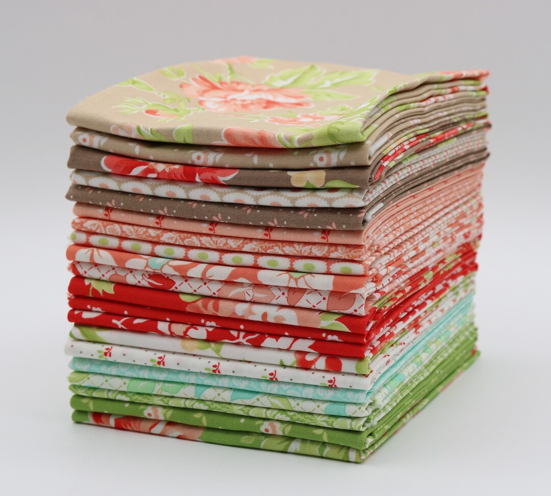 Jelly and Jam Fat Quarter Bundle by Fig Tree for Moda, 100% Cotton ...