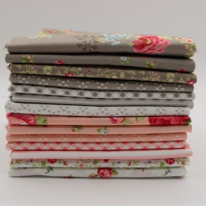 Ellie by Brenda Riddle Designs for Moda Fabrics, Fat Quarter Bundle ...