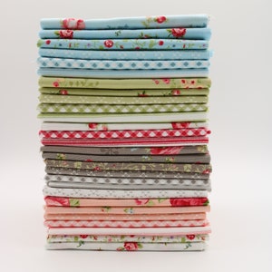 Ellie by Brenda Riddle Designs for Moda Fabrics, Fat Quarter Bundle ...