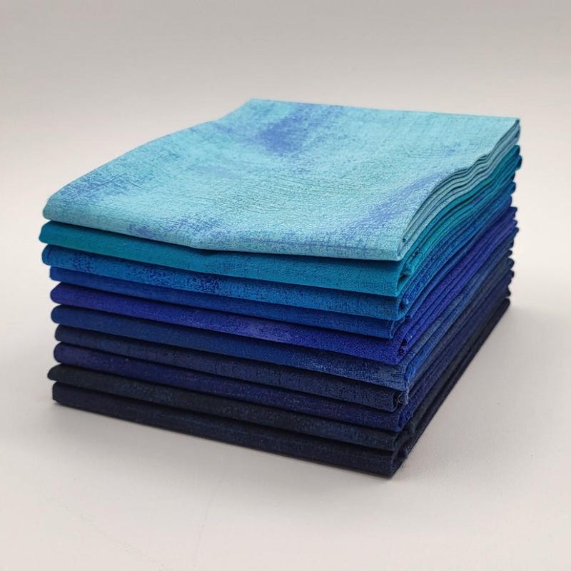 Fat Quarter Blue Grey - Etsy