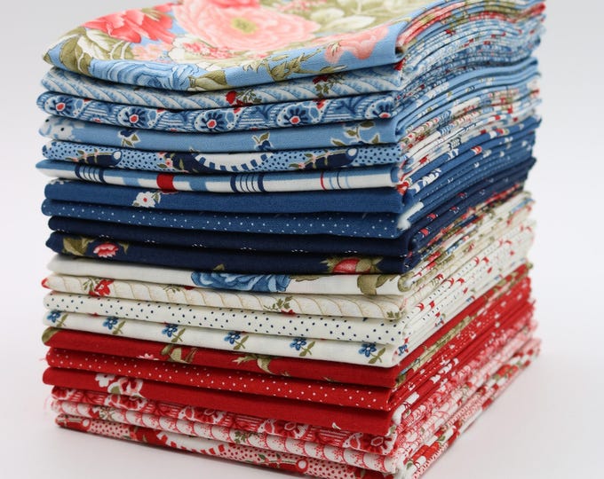 Morris Meadow by Barbara Brackman for Moda Fabrics, Fat Quarter Bundle ...