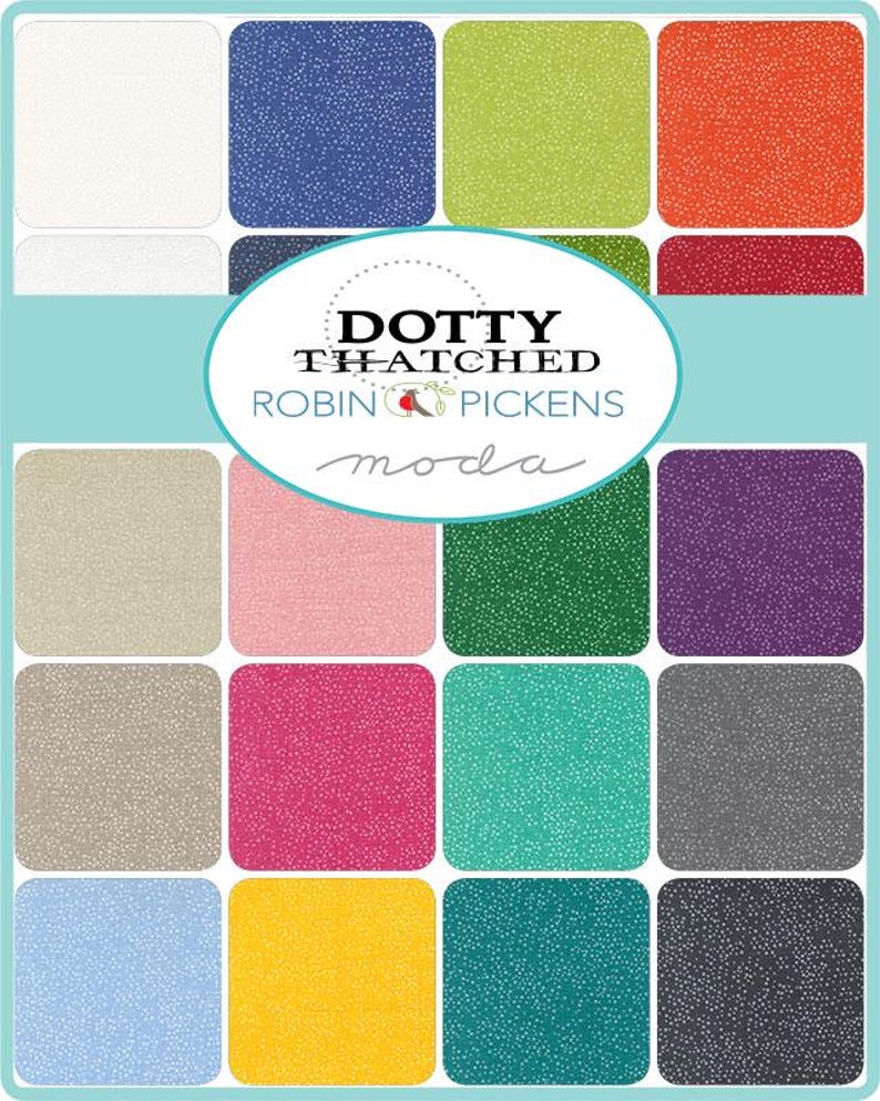 Dotty Thatched 15 Pc Fat Quarter Bundle by Robin Pickens for Moda, 100% ...