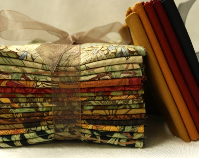 Best of Morris Fat Quarter Bundle by Barbara Brackman for Moda Fabrics ...