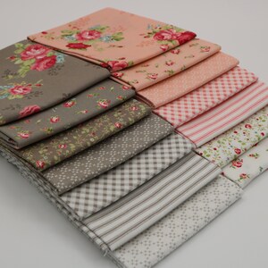 Ellie by Brenda Riddle Designs for Moda Fabrics, Fat Quarter Bundle ...