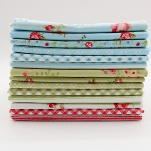 Ellie by Brenda Riddle Designs for Moda Fabrics, Fat Quarter Bundle ...
